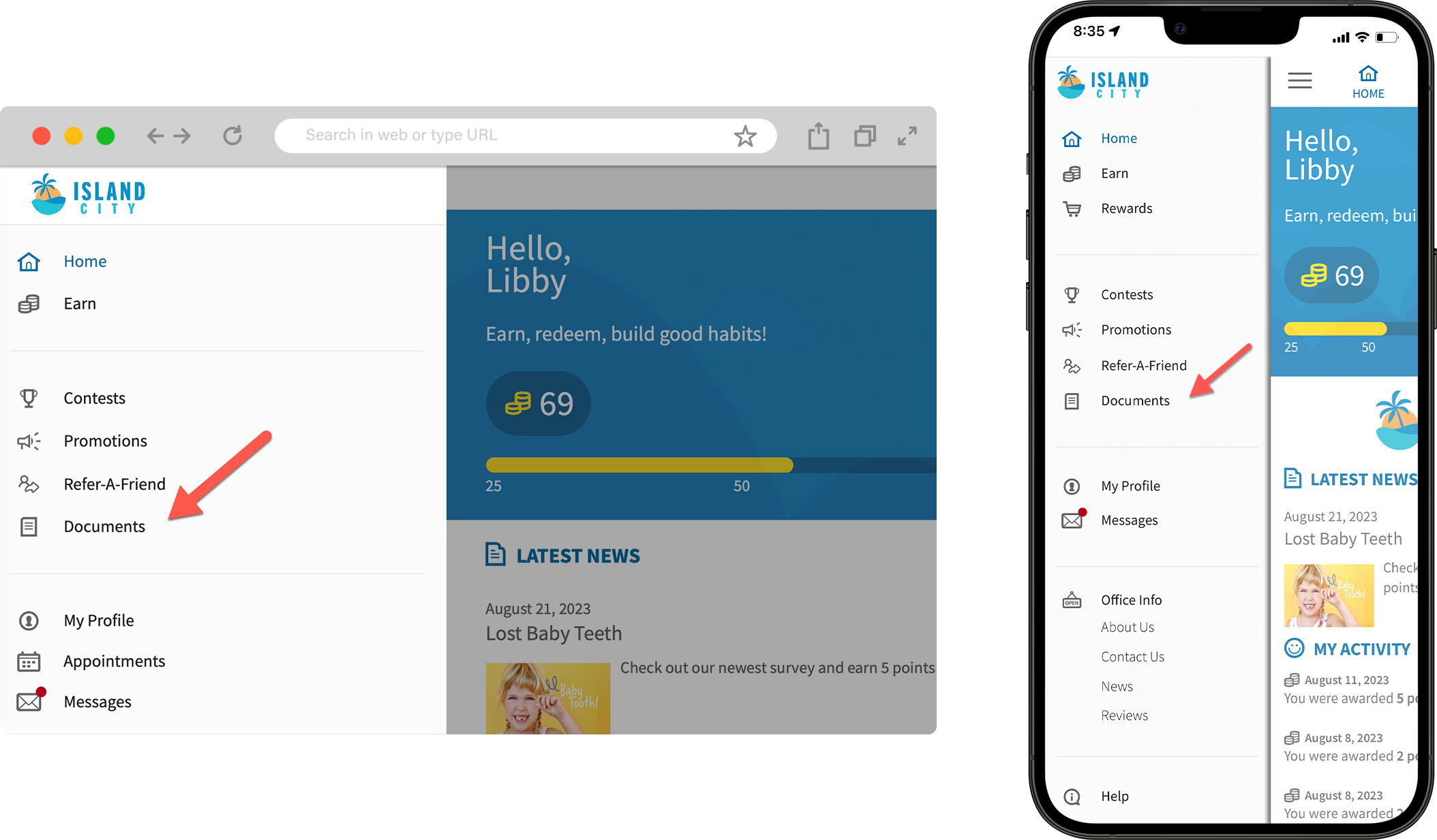 Downloading Documents – Patient Rewards Hub Help